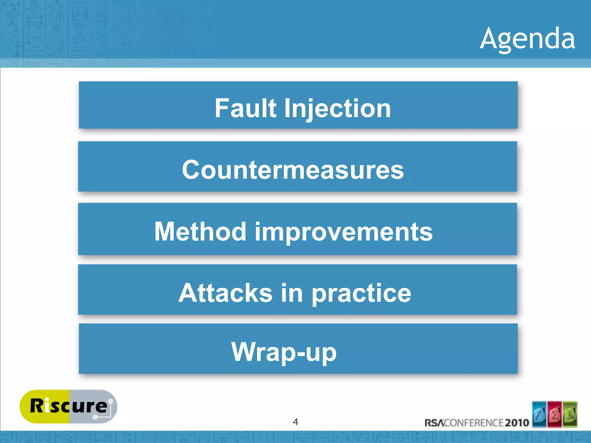 How Multi Fault Injection Breaks The Security Of Smart Cards Ppt