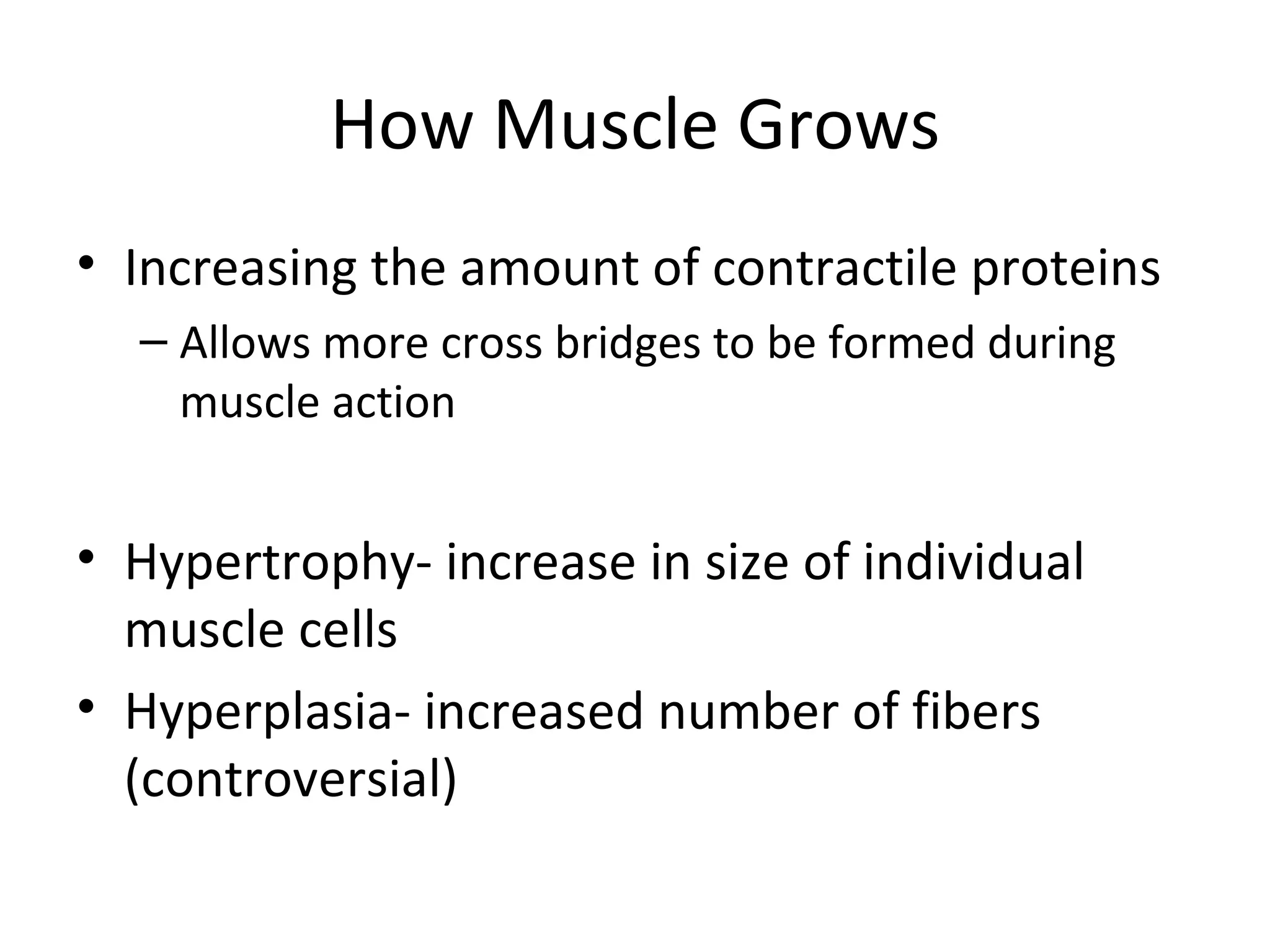How Muscle Grows | PPT
