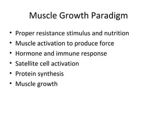 How Muscle Grows | PPT