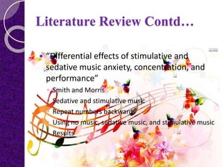 How music affects a student | PPTX