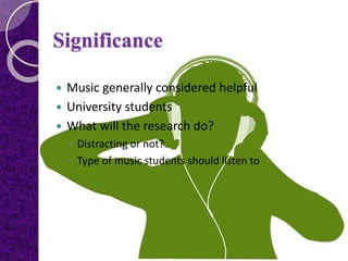 How music affects a student | PPTX