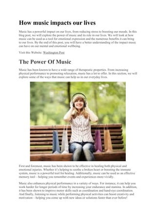 How music impacts our lives.pdf