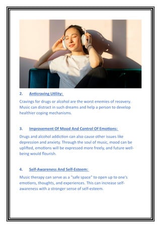 How Music Therapy Adds To The Process Of Addiction Recovery | PDF