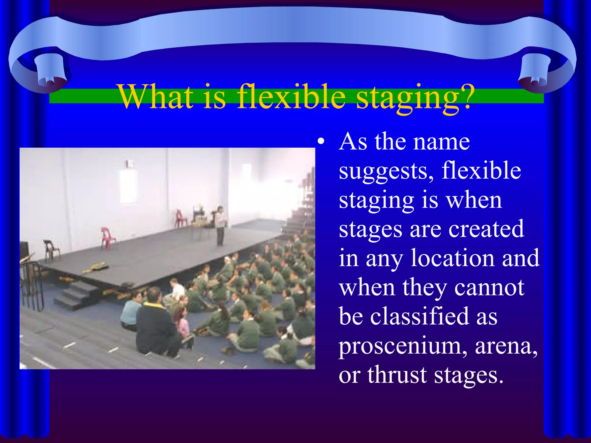 How must we take the stage? | PPT