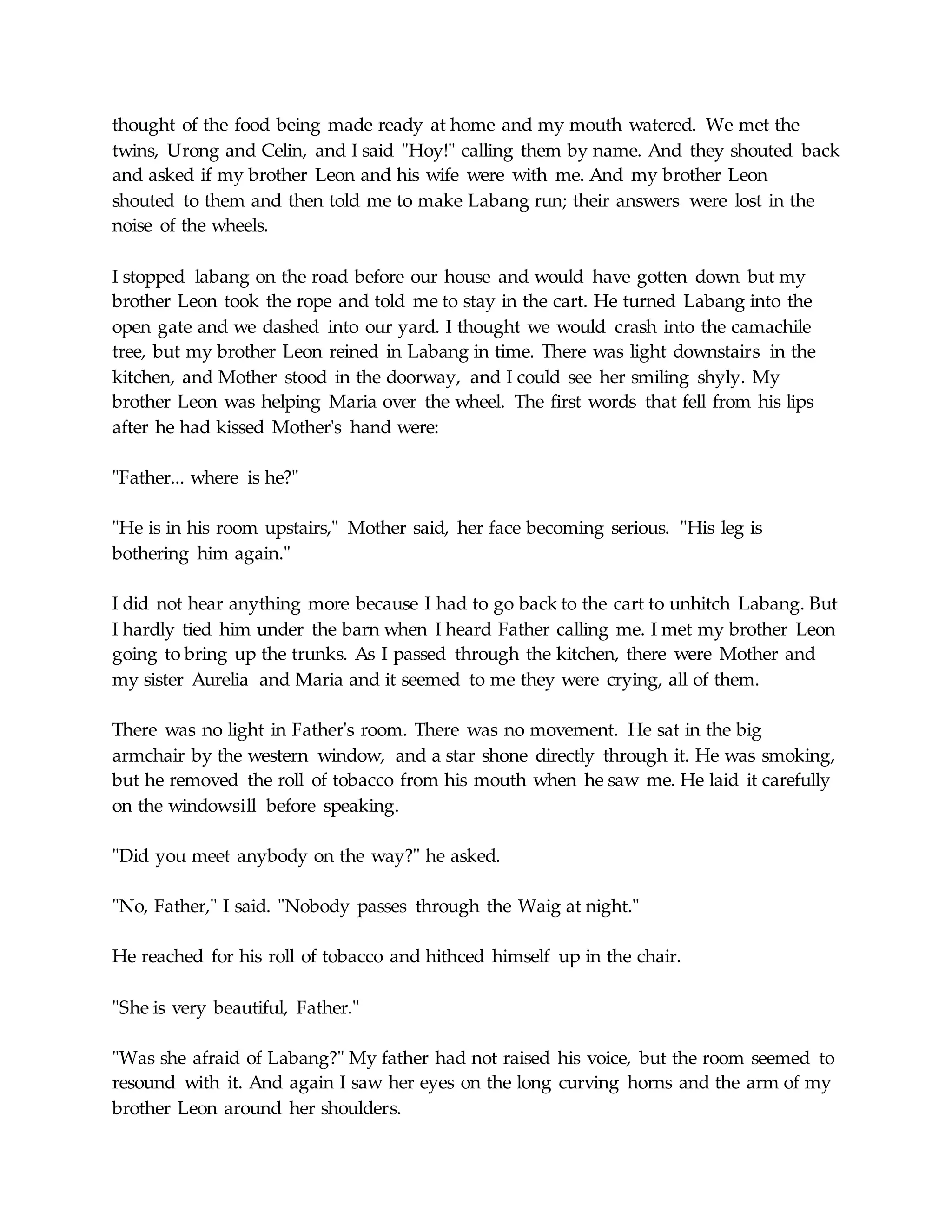 How my brother leon brought home a wife | DOCX