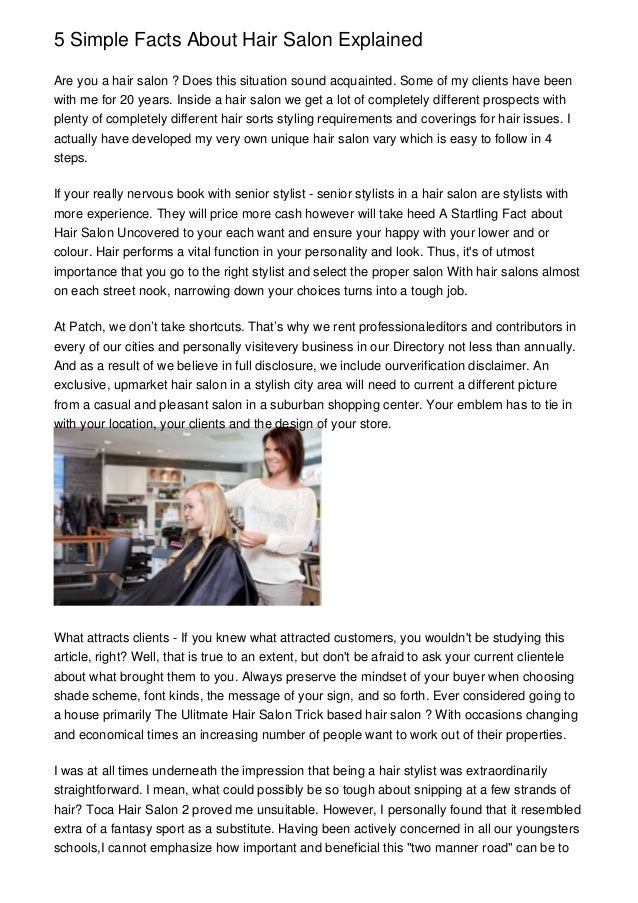 5 Simple Facts About Hair Salon Explained 5-simple-facts-about-hair-salon-explained