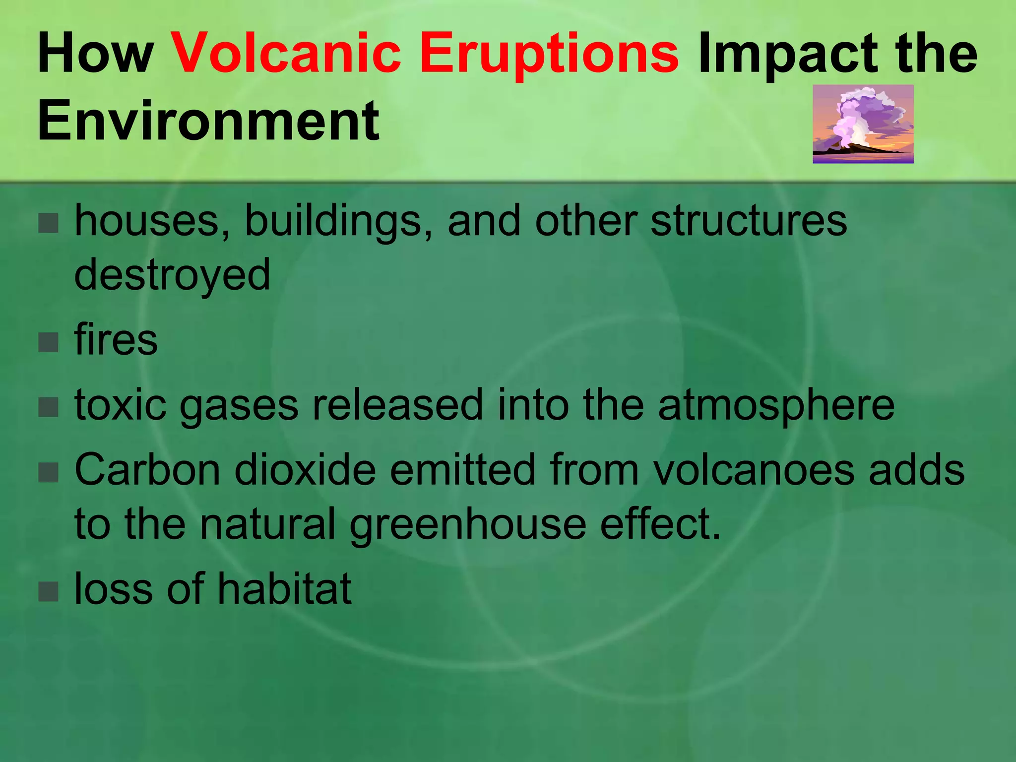 How natural disaster impact the environment | PPT
