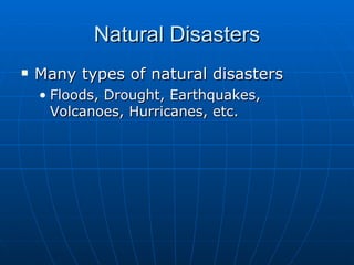 How Natural Disasters Affect Poverty | PPT