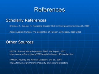 How Natural Disasters Affect Poverty | PPT