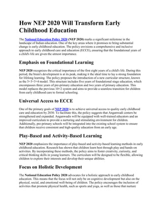 How NEP 2020 Will Transform Early Childhood Education.docx