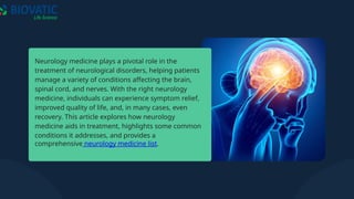 How Neurology Medicine Helps in Your Treatment : Understanding the ...