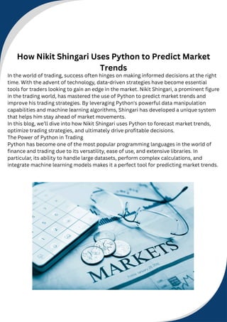 How Nikit Shingari Uses Python to Predict Market Trends | PDF