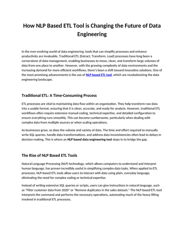 How NLP Based ETL Tool is Changing the Future of Data Engineering.docx