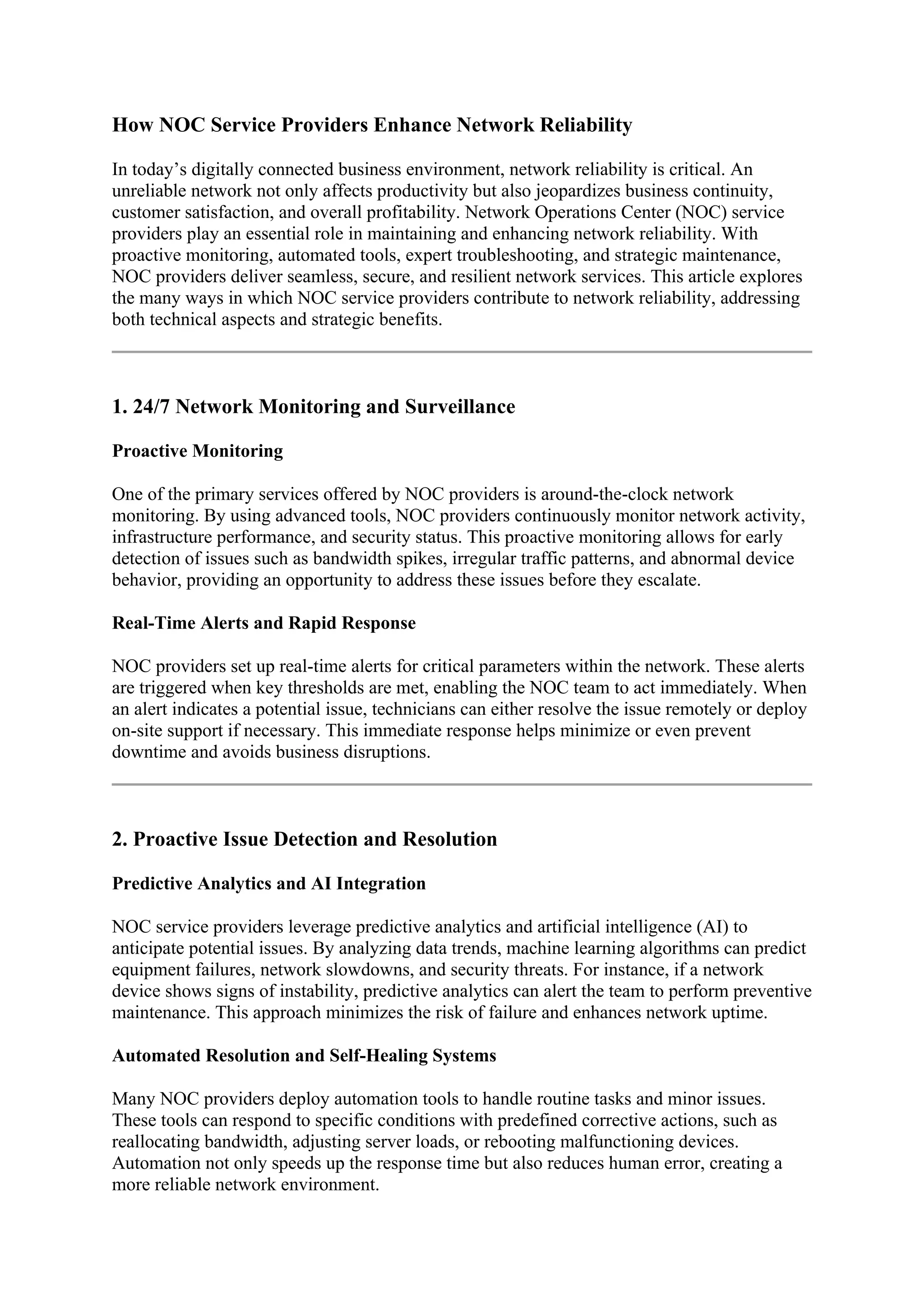 How NOC Service Providers Enhance Network Reliability.docx