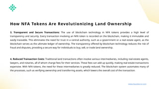 How Non-fungible Acre (NFA) Tokens Are Revolutionizing Land Ownership | PPT