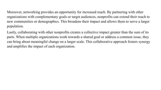 Building a Stronger Nonprofit Community: The Impact of Collaboration | PPTX