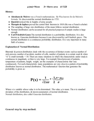 How normal distribution is used in heights, blood pressure, measurement ...