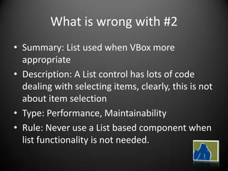 How Not To Code Flex Applications | PPT