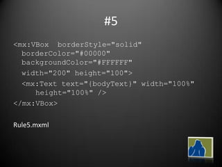 How Not To Code Flex Applications | PPT