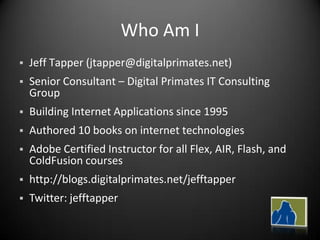 How Not To Code Flex Applications | PPT