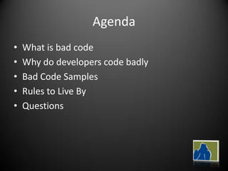 How Not To Code Flex Applications | PPT