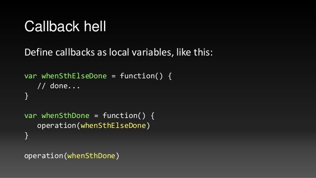 How NOT to write in Node.js