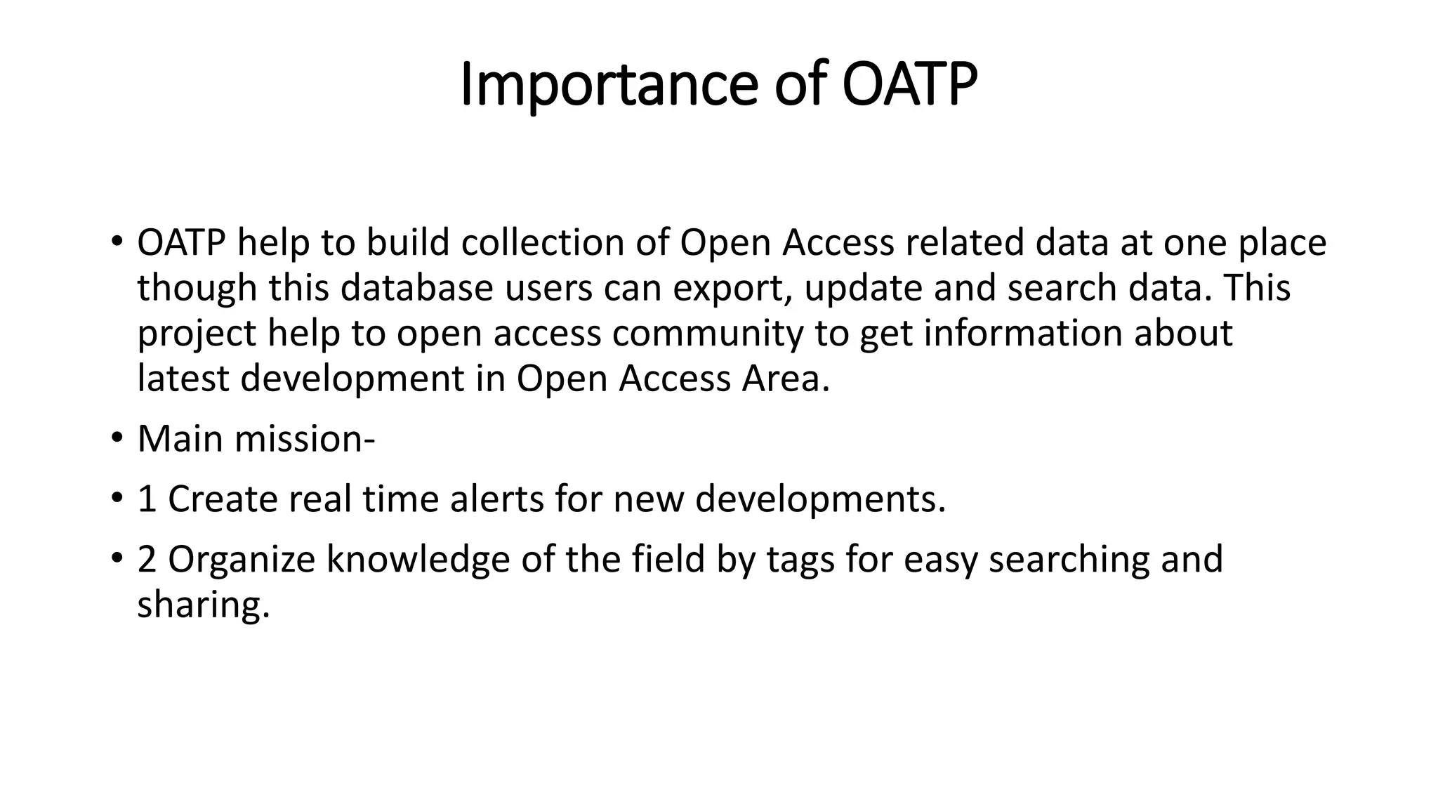How OATP Work? | PPTX