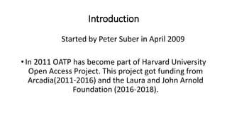 How OATP Work? | PPTX