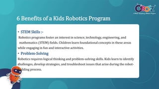 How OBotz is Shaping the Future Young Kids Through their Program.pptx