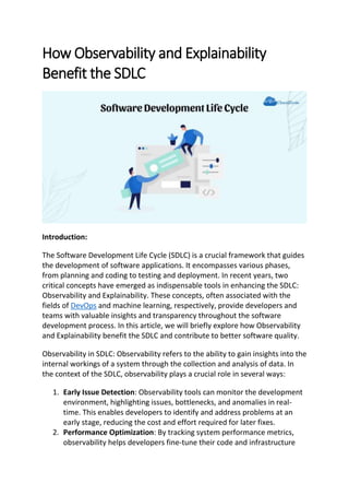 How Observability and Explainability Benefit the SDLC | PDF
