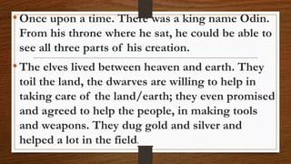 How odin lost his eye story sequence | PPTX