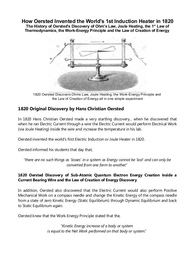 How Oersted Invented the World's 1st Induction Heater in 1820 | PDF