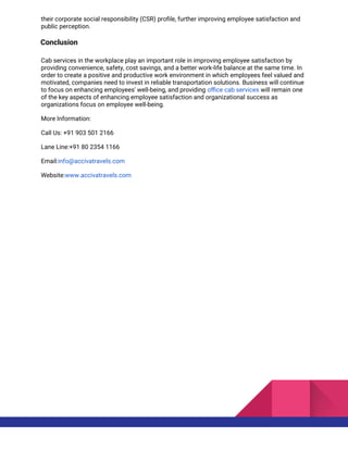 How Office Cab Services Improve Employee Satisfaction.docx