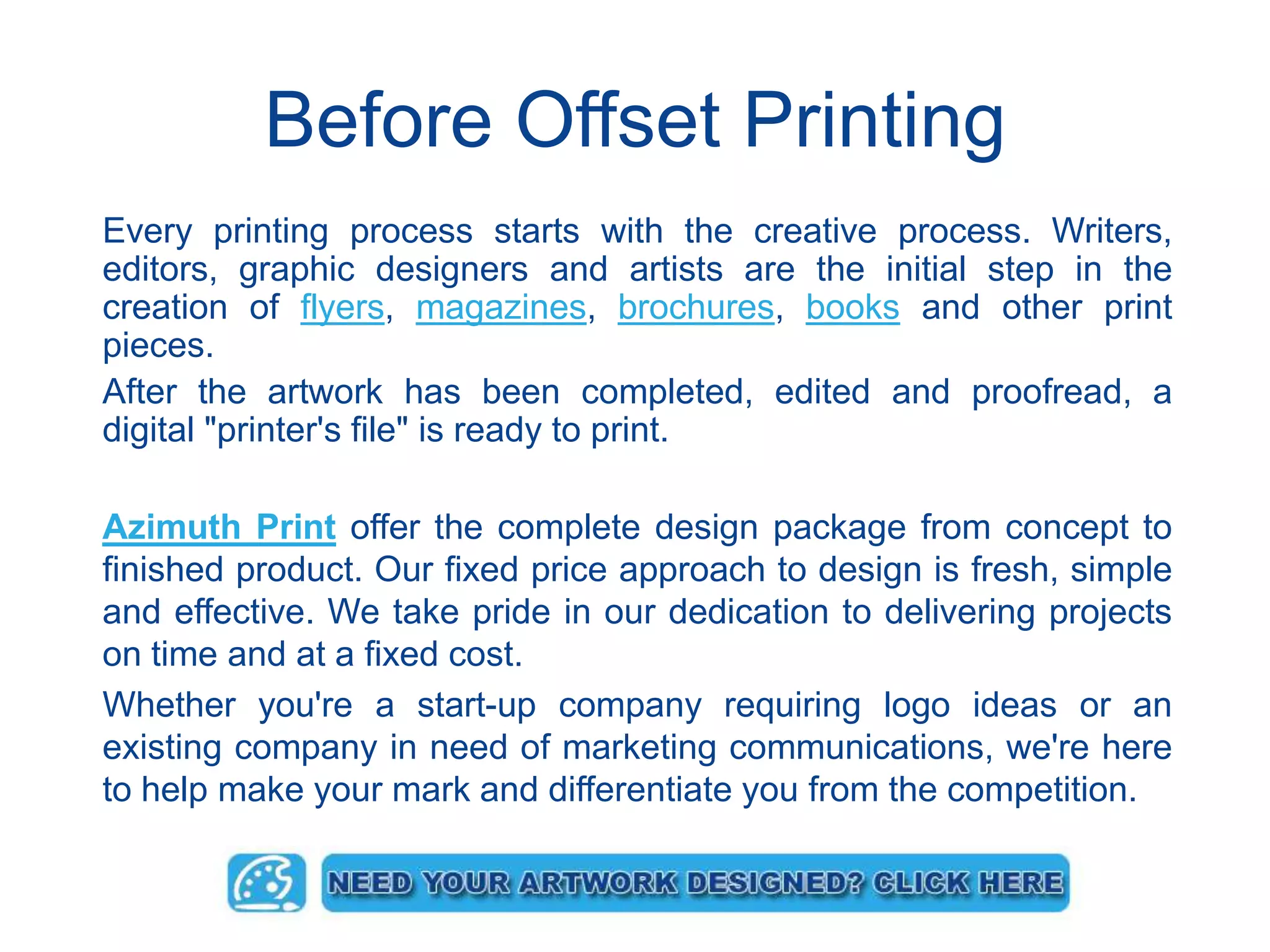 How offset printing works | PPTX