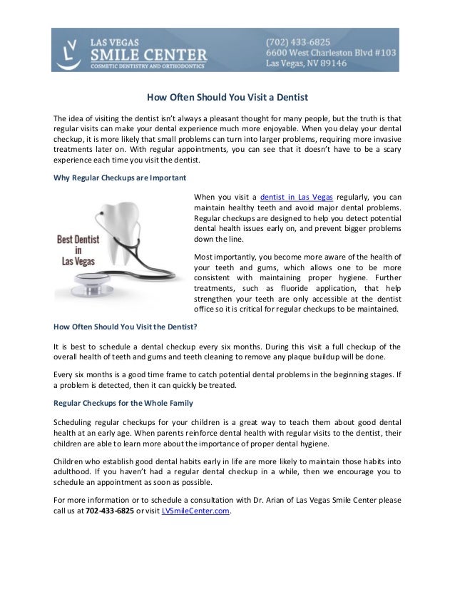How Often Should You Visit a Dentist How Often Should You Visit a Dentist