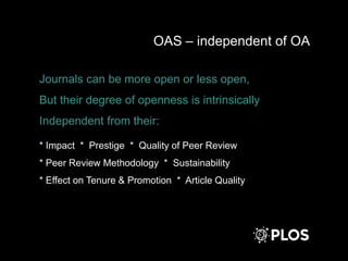 Open Access Spectrum (OAS) - A guide to understanding the core components of Open Access | PPTX
