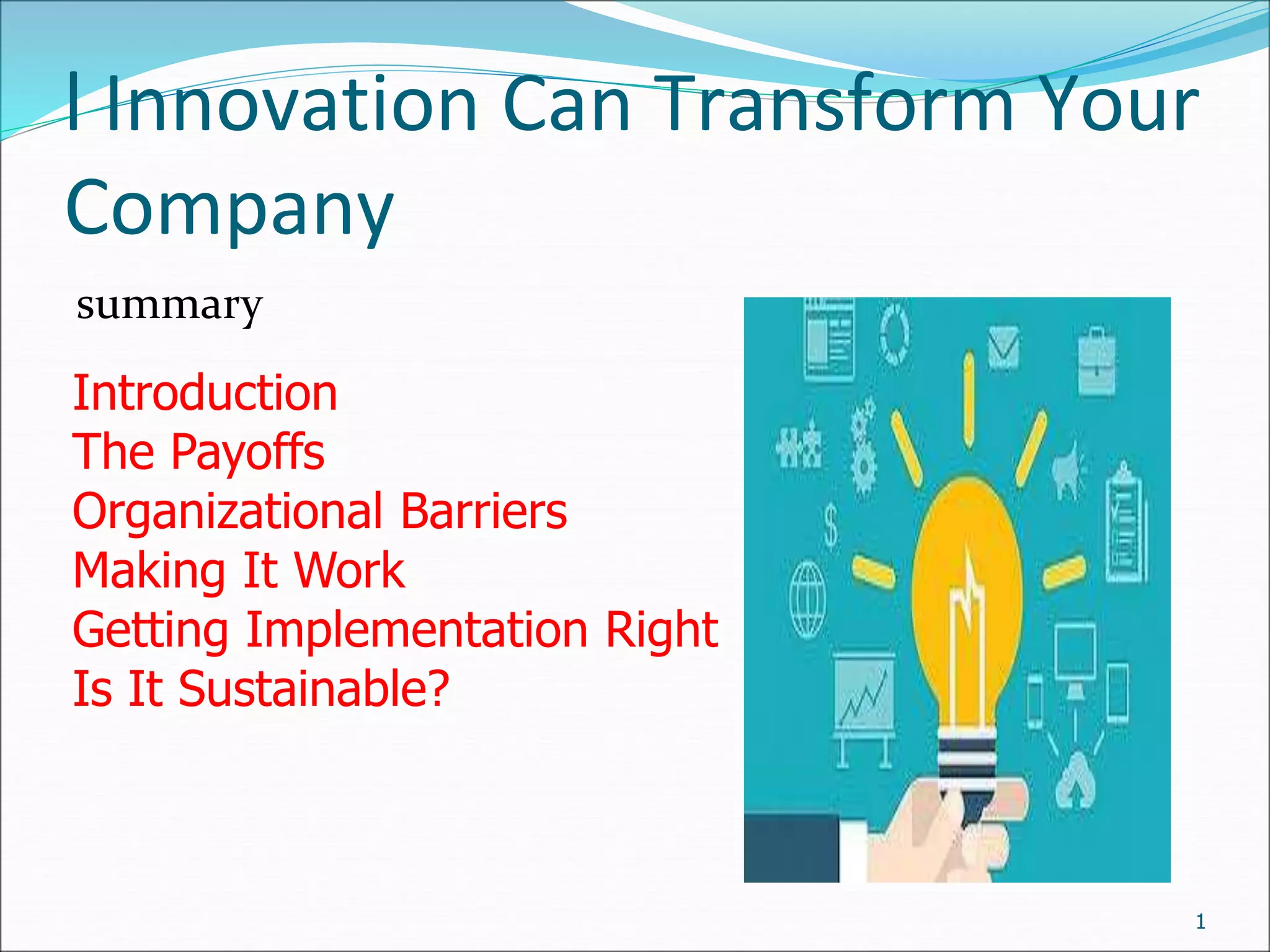 How operational innovation can transform your company. | PPT