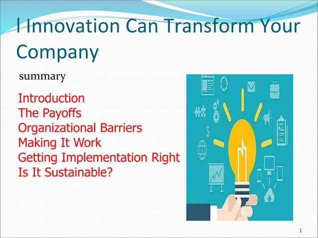 How operational innovation can transform your company. | PPT