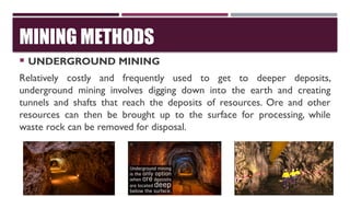 HOW ORE MINERALS ARE FOUND, MINED AND PROCESSED FOR HUMAN USE.pptx