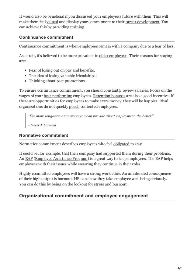 How Organizational Commitment Can Help Retention (+ Free Template ...