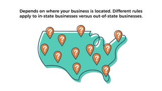How origin vs. destination sales taxes work in the us | PPT