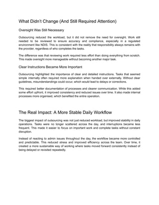 Transforming Daily Workflow by Outsourcing NDIS Admin Assistants | PDF