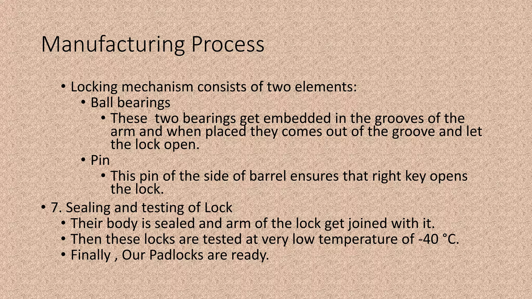 How pad locks are made!! | PPTX