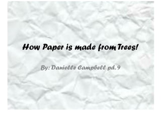 How Paper Is Made From Trees! | PPT