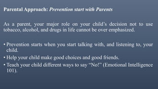How parents can prevent drug abuse | PPTX