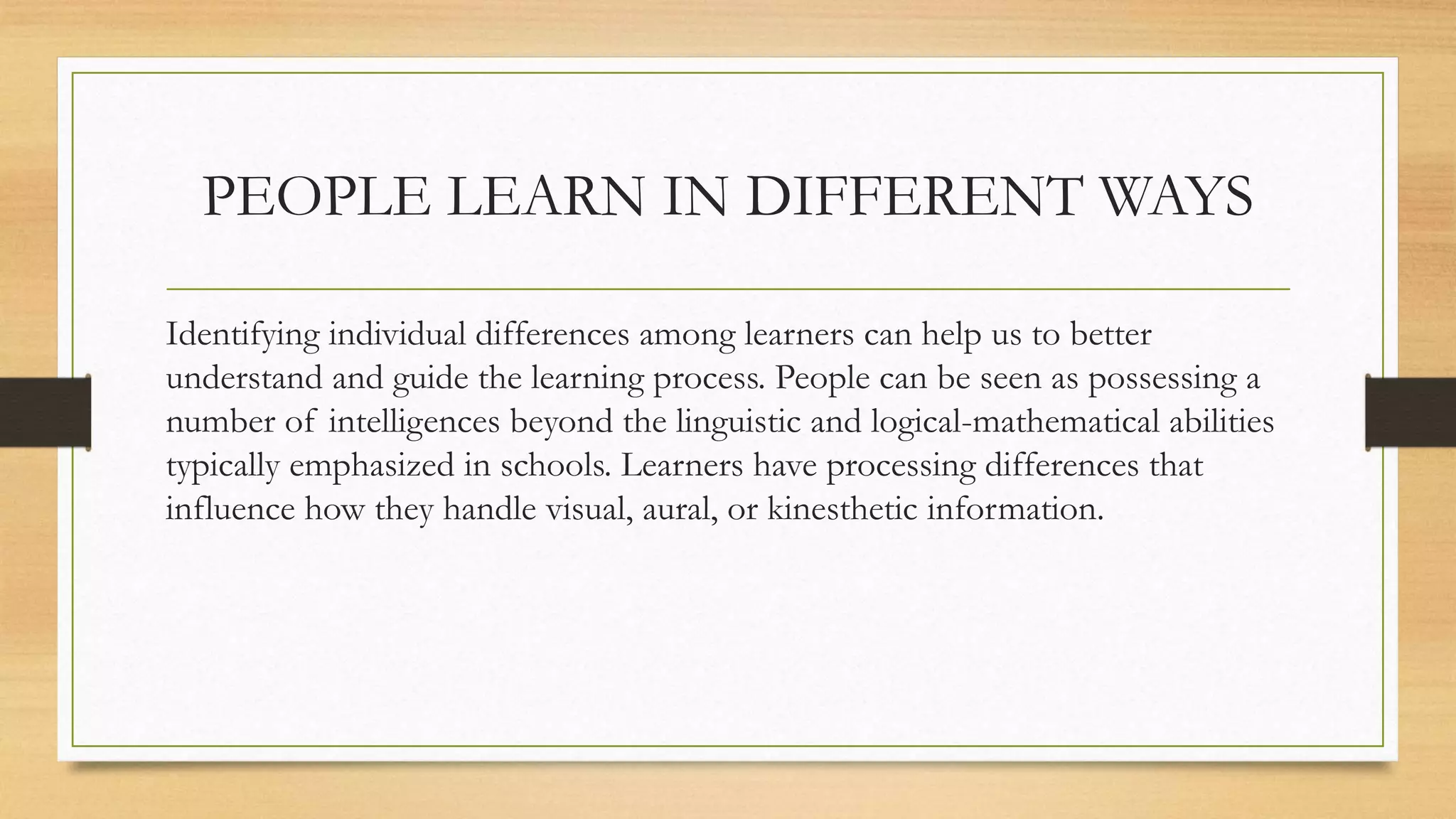How people learn | PPTX