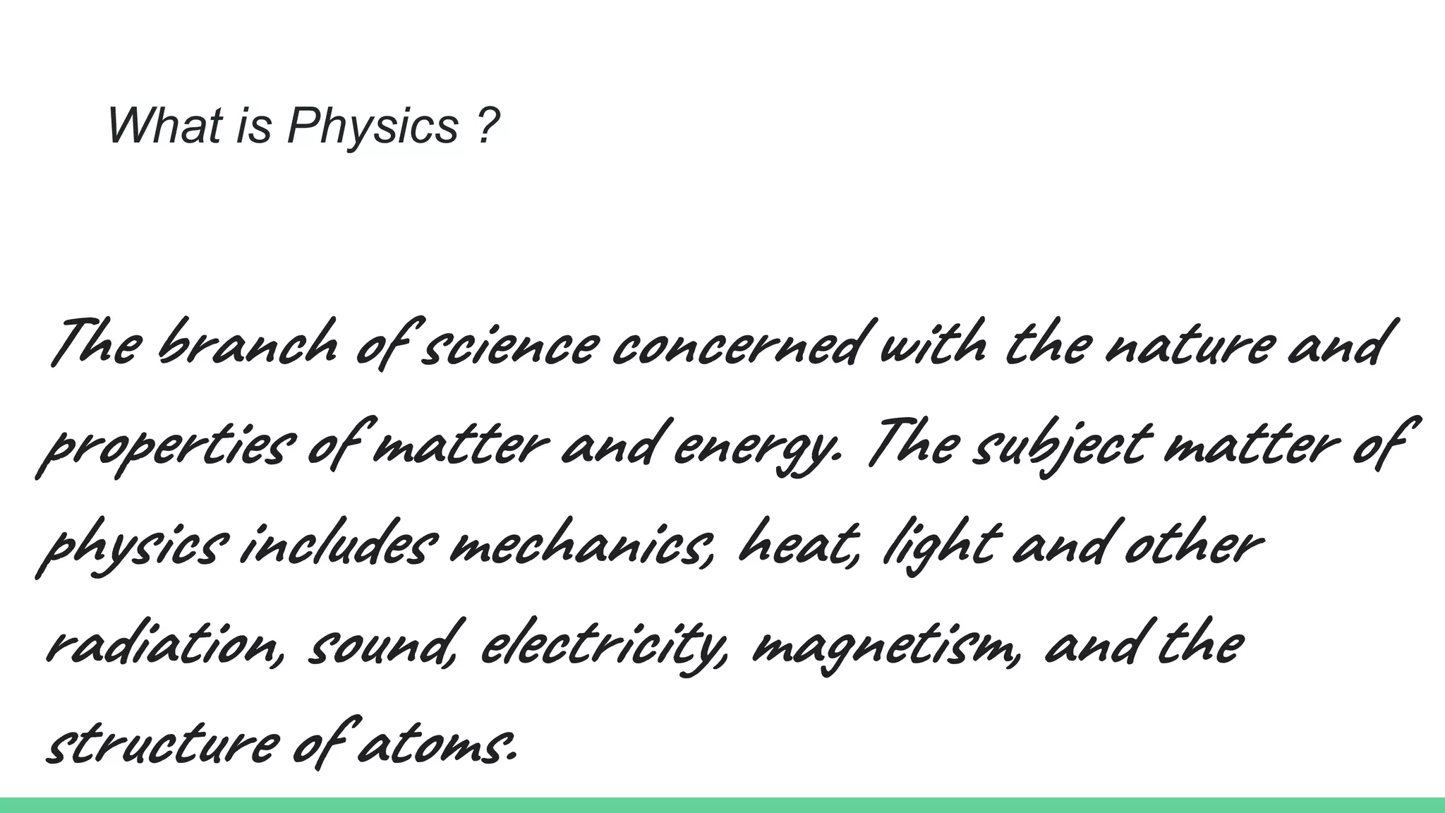 How physics is used in agriculture and medical field | PPTX