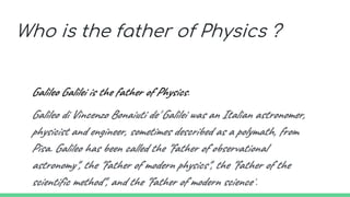 How physics is used in agriculture and medical field | PPTX
