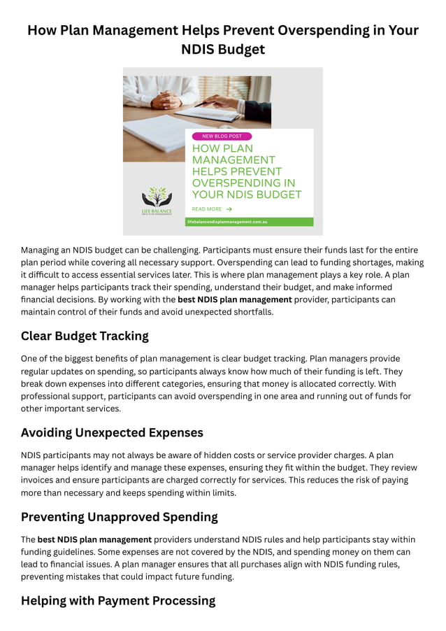 How Plan Management Helps Prevent Overspending in Your NDIS Budget.pdf