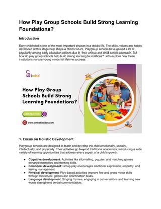 How Play Group Schools Build Strong Learning Foundations.docx